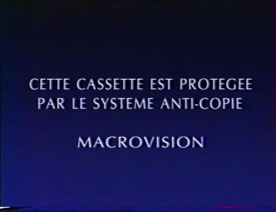 Macrovision Warning Screens | Company Bumpers Wiki | Fandom