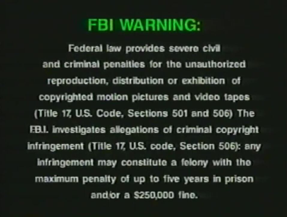 Screen Pix Home Video Warning Screen | Company Bumpers Wiki | Fandom
