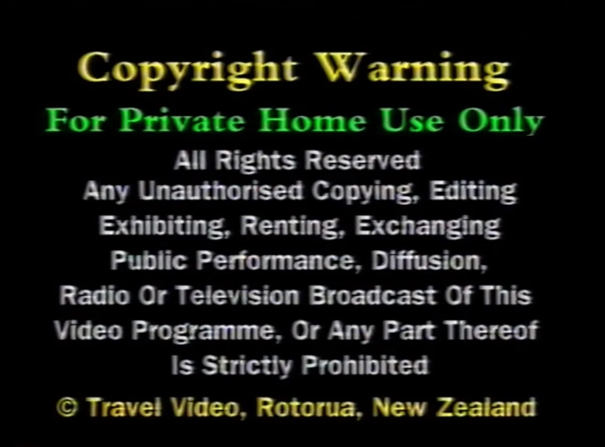 New Zealand Quality Video Warning Screen | Company Bumpers Wiki | Fandom