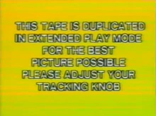 VCR Tracking Reminder Bumpers | Company Bumpers Wiki | Fandom