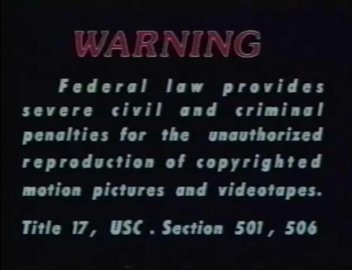 Educational Video Network Warning Screens | Company Bumpers Wiki | Fandom