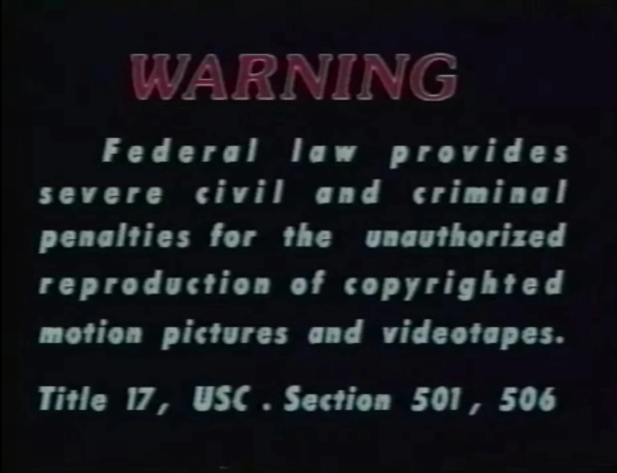 Educational Video Network Warning Screens | Company Bumpers Wiki | Fandom
