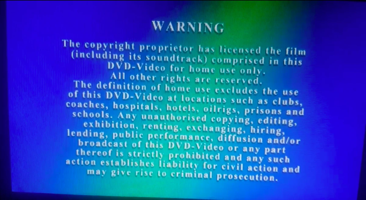 Arrow Video Warning Screens | Company Bumpers Wiki | Fandom