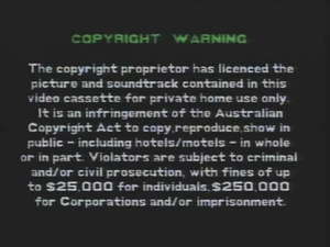 Australian Popular Video Warning Screen | Company Bumpers Wiki | Fandom