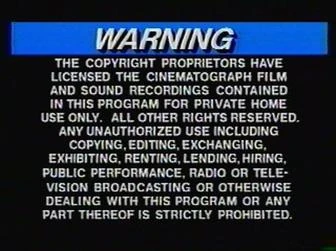 PolyGram Video/USA Home Entertainment Warning Screens | Company Bumpers ...