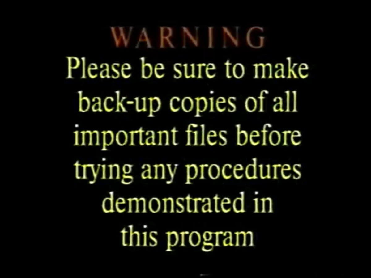 Video Projects, Inc. Warning Screen | Company Bumpers Wiki | Fandom