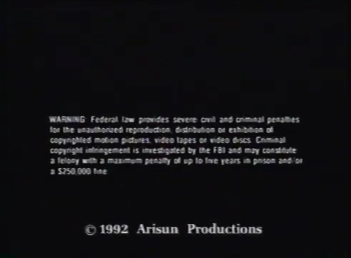 Arisun Productions Warning Screen Company Bumpers Wiki Fandom