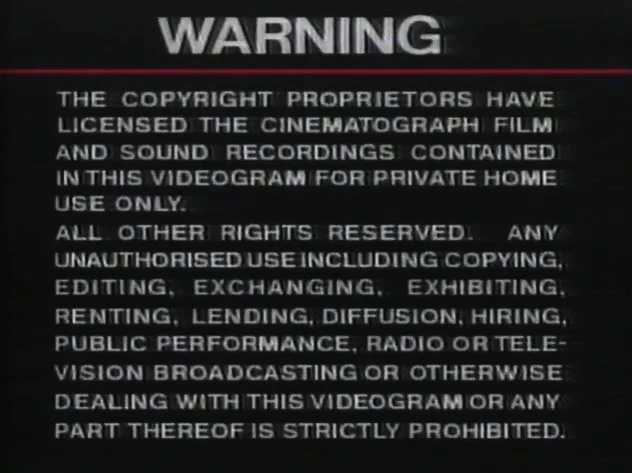 Sony Video Software Warning Screens | Company Bumpers Wiki | Fandom