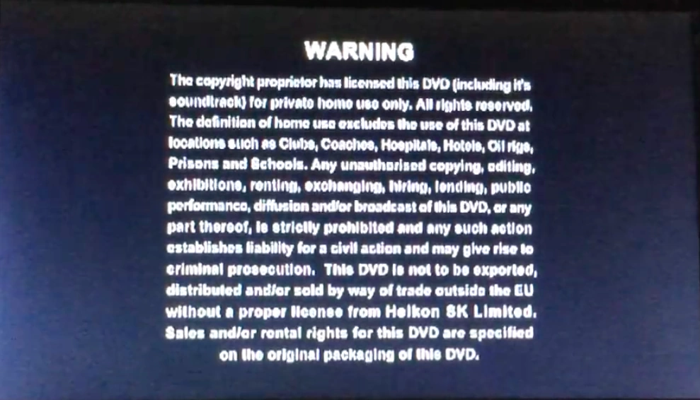 Warning Lionsgate Now On Dvd
