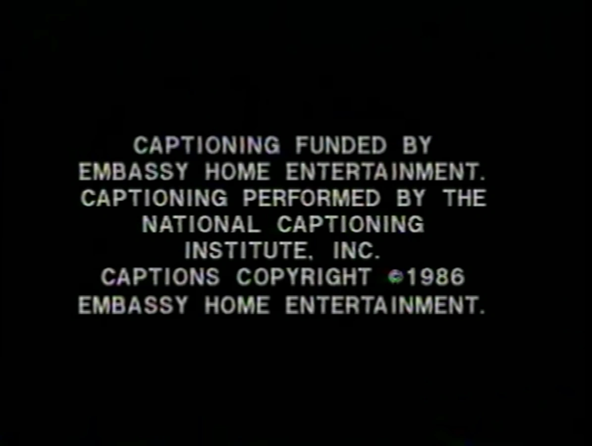 Embassy Nelson Closed Captioned Bumper Company Bumpers Wiki Fandom