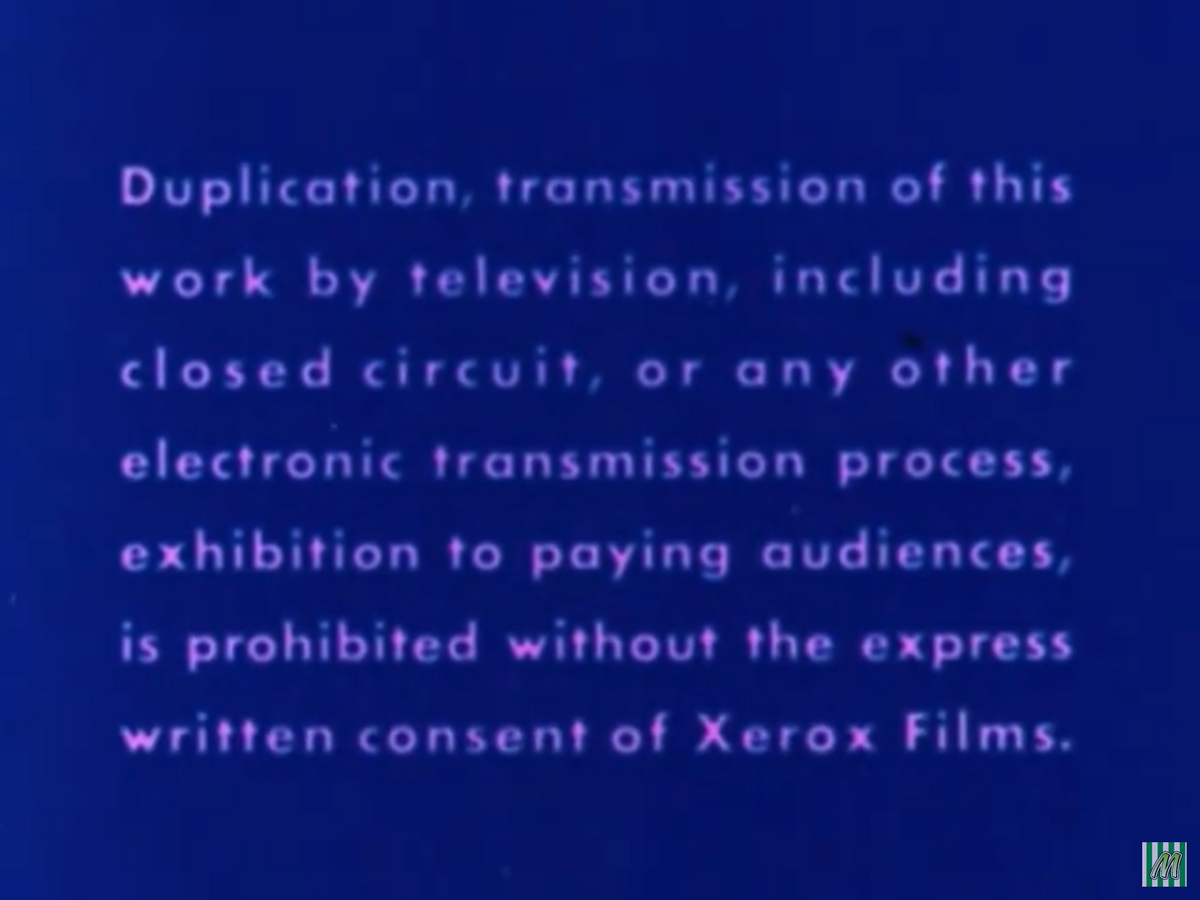 Xerox Films Warning Screen Company Bumpers Wiki Fandom