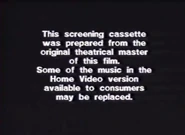 Paramount Home Entertainment Screener Tape Warning Screens | Company ...