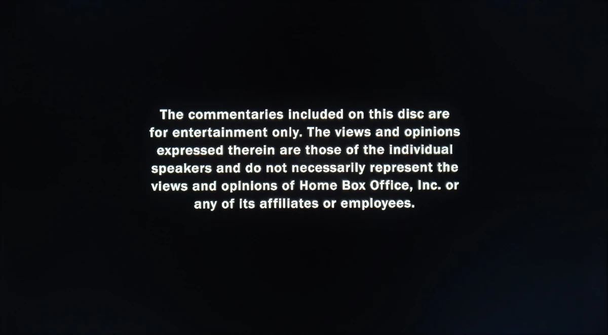 HBO Home Entertainment Commentary Track Bumper | Company Bumpers Wiki ...