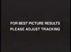 VCR Tracking Reminder Bumpers | Company Bumpers Wiki | Fandom