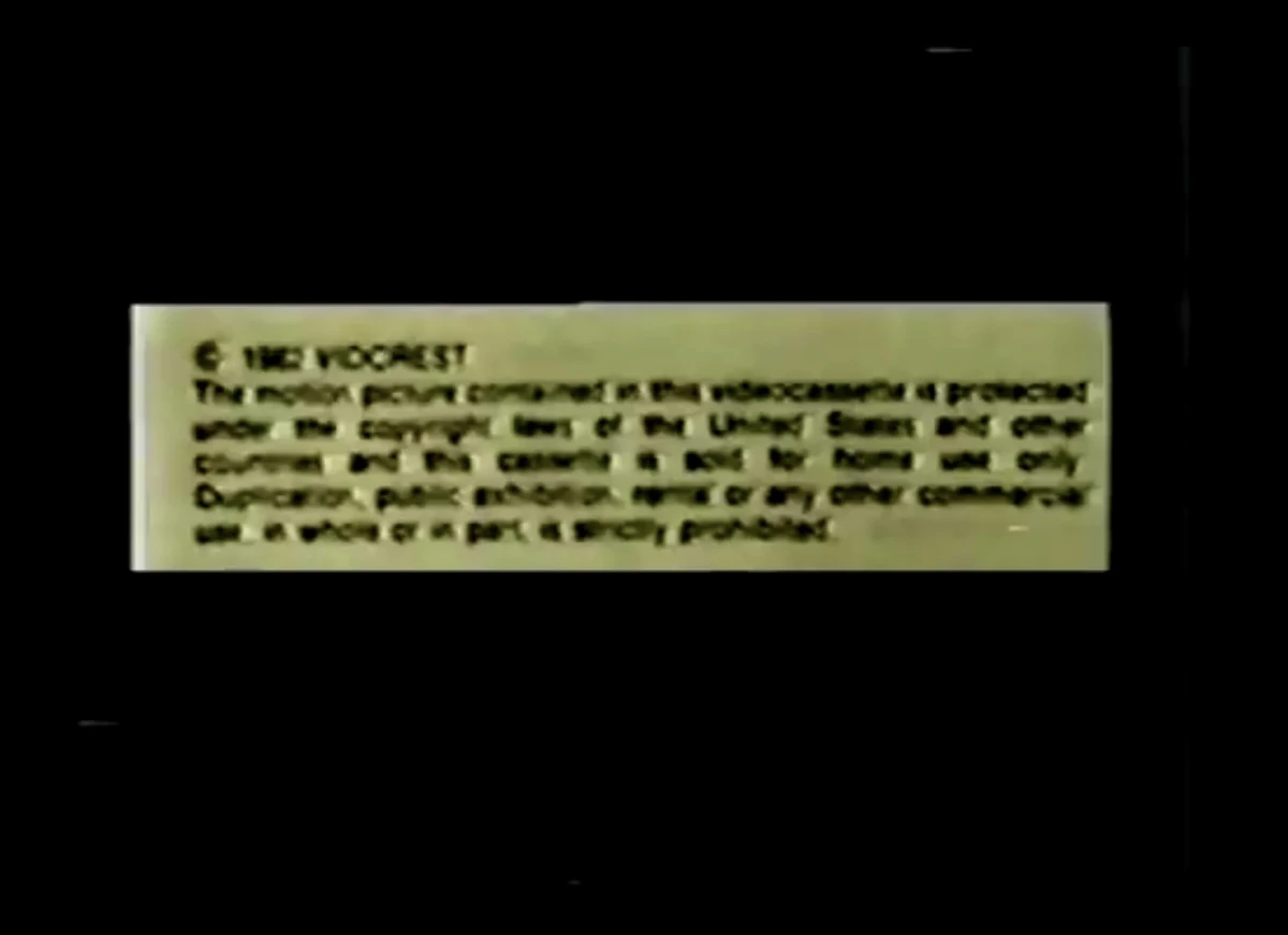 Vidcrest Warning Screens | Company Bumpers Wiki | Fandom