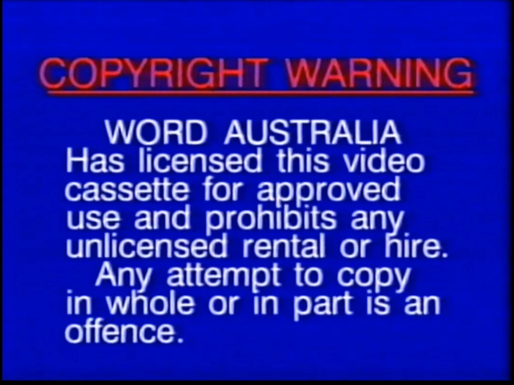 Word Australia Warning Screens | Company Bumpers Wiki | Fandom