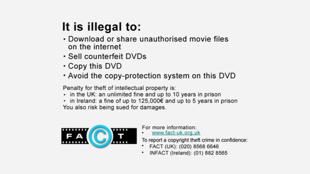 DVD Copy Penalties Screen | Company Bumpers Wiki | Fandom