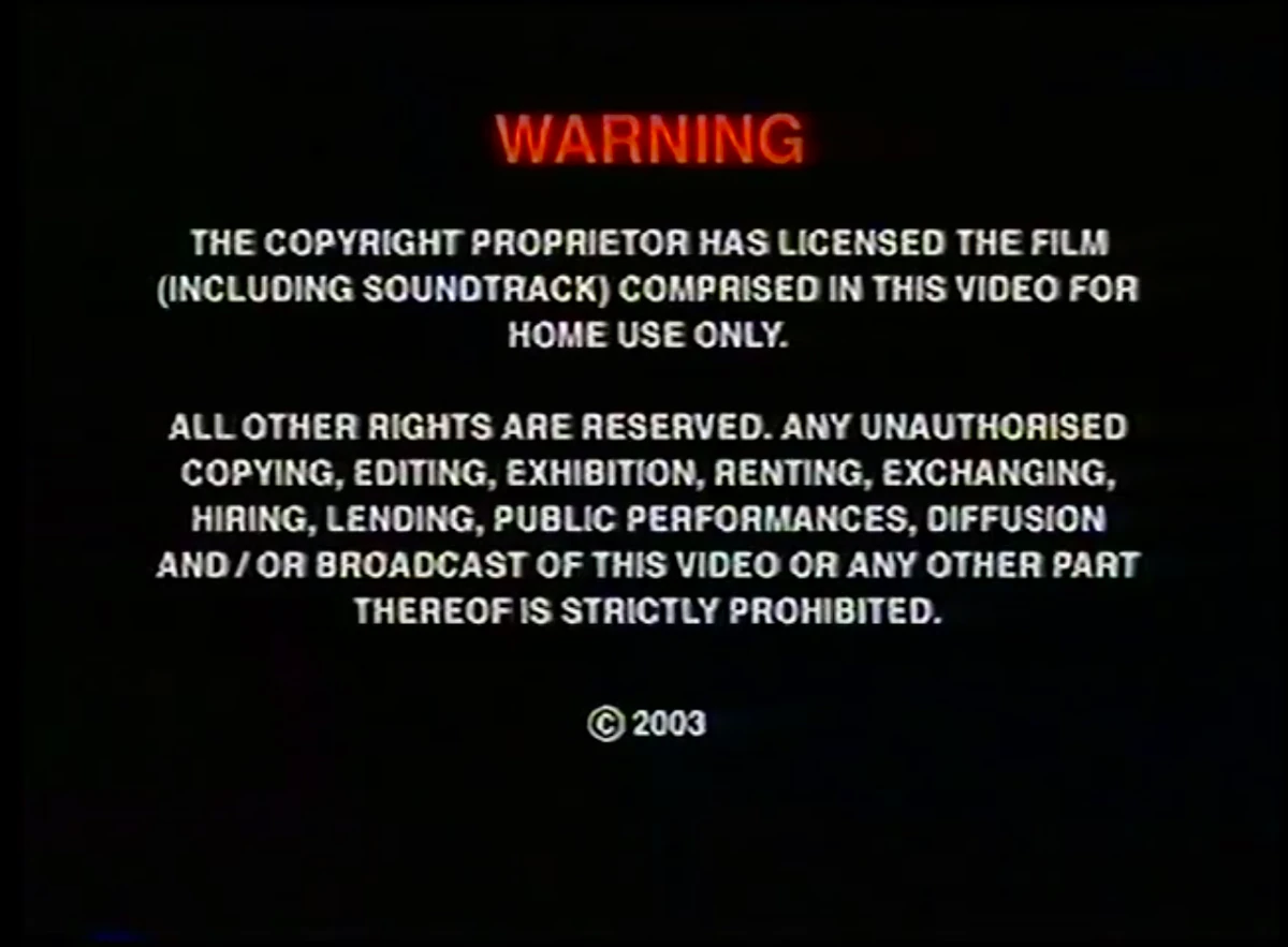 Musicbank Limited Warning Screen | Company Bumpers Wiki | Fandom