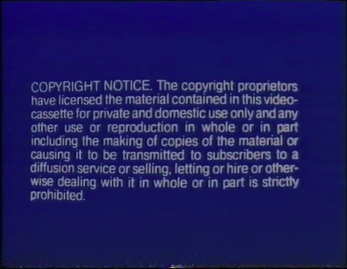 Vision Video Ltd. Warning Screens | Company Bumpers Wiki | Fandom