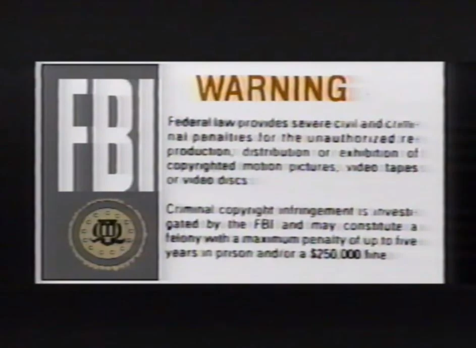 Interactive VCR Games Warning Screen | Company Bumpers Wiki | Fandom