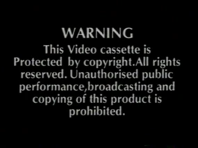 Genesis Home Video (UK) Warning Screen | Company Bumpers Wiki | Fandom