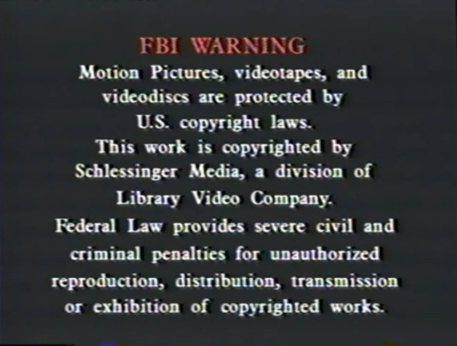 Schlessinger Media Warning Screens | Company Bumpers Wiki | Fandom