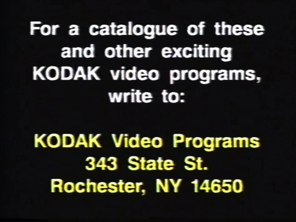 Kodak Video Programs Contact Screen | Company Bumpers Wiki | Fandom