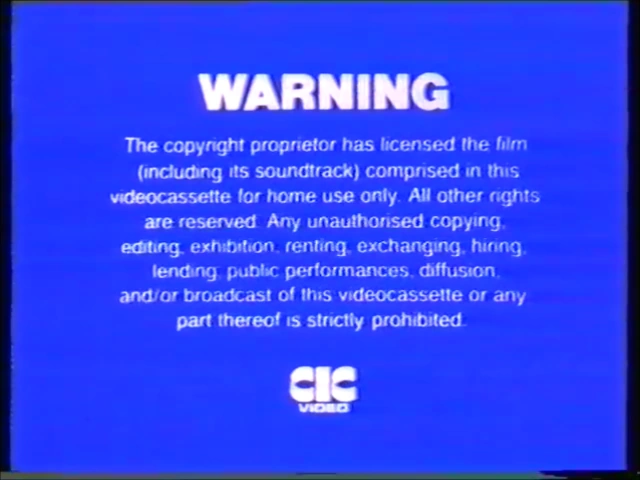 CIC Video Warning Screens | Company Bumpers Wiki | Fandom