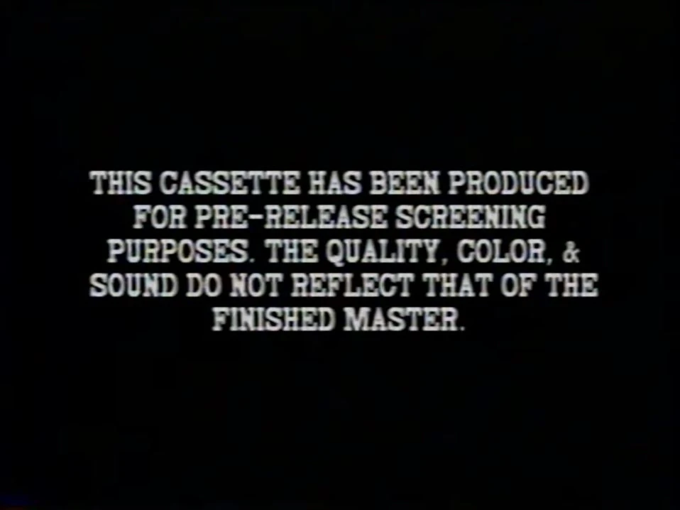 DreamWorks Home Entertainment Screener Tape Warning Screen | Company ...