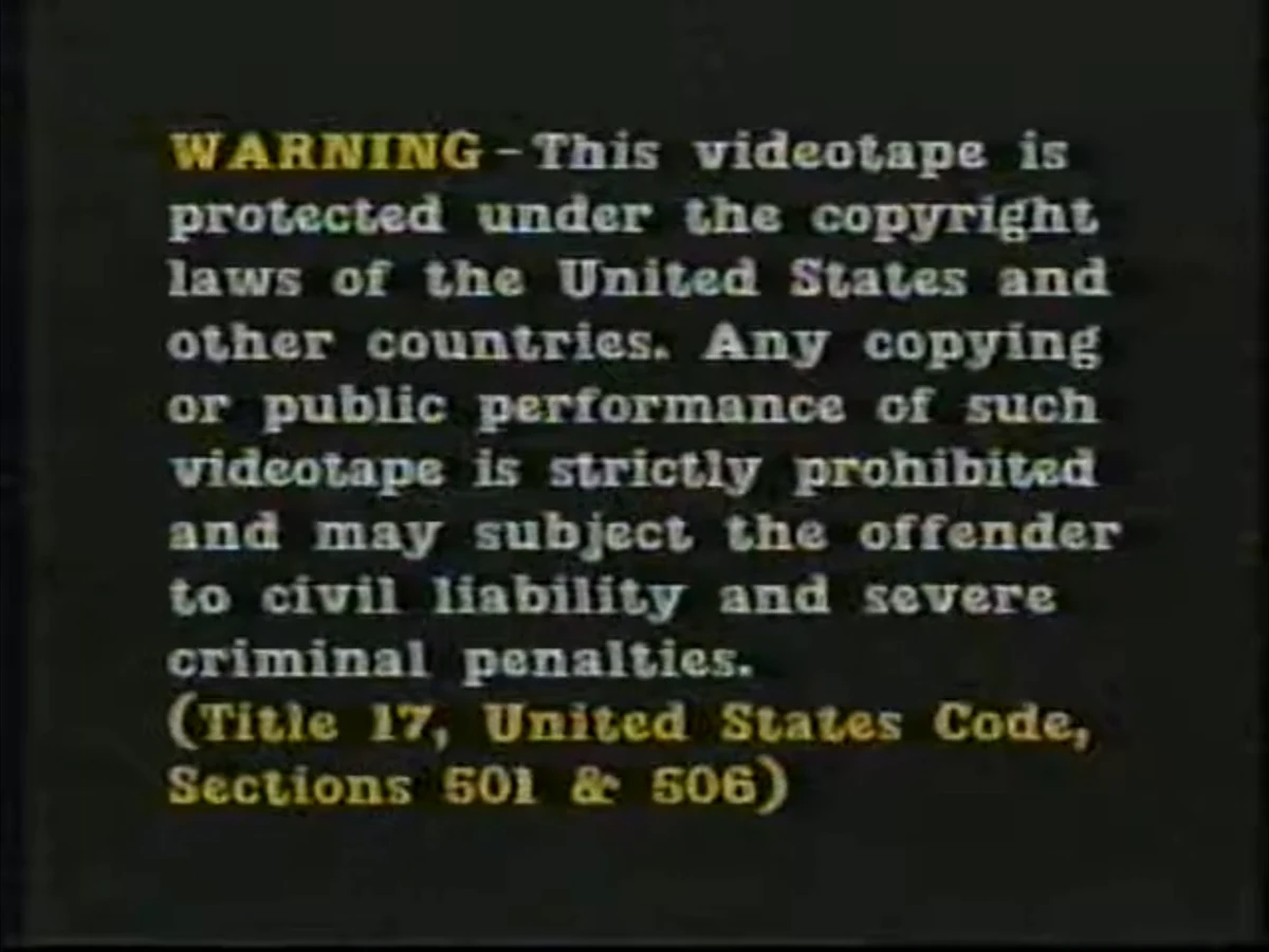 Publishers Choice Video Warning Screens | Company Bumpers Wiki | Fandom