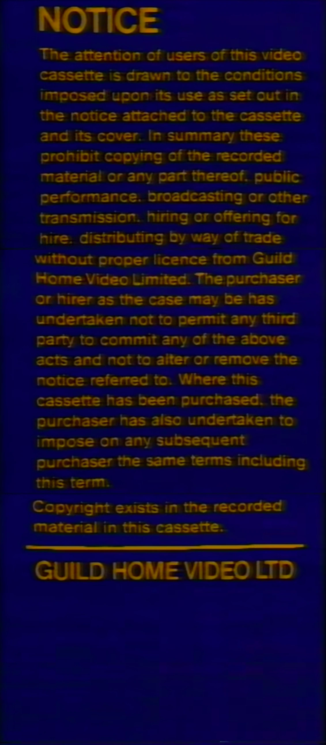 Guild Home Video Warning Screens | Company Bumpers Wiki | Fandom