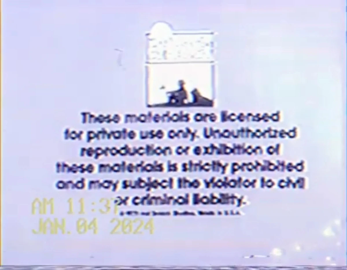 The Nostalgia Merchant Warning Screen | Company Bumpers Wiki | Fandom