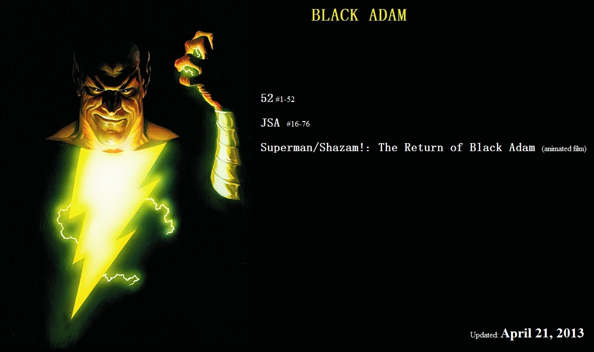 Black Adam | Comraderecs Wikia | Fandom