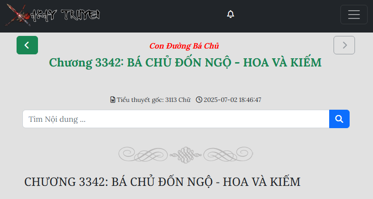 Chương 3342: Bá Chủ đốn ngộ - Hoa và kiếm | Wiki Con Đường Bá Chủ | Fandom