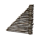 Vanir Cabin Wall Sloped Left Snowy - Official Conan Exiles Wiki