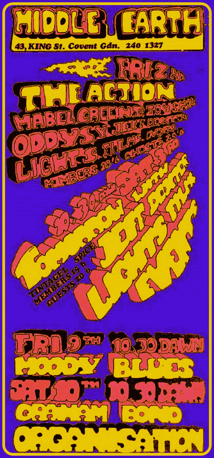 February 2, 1968 Middle Earth, London ENG | Concerts Wiki | Fandom