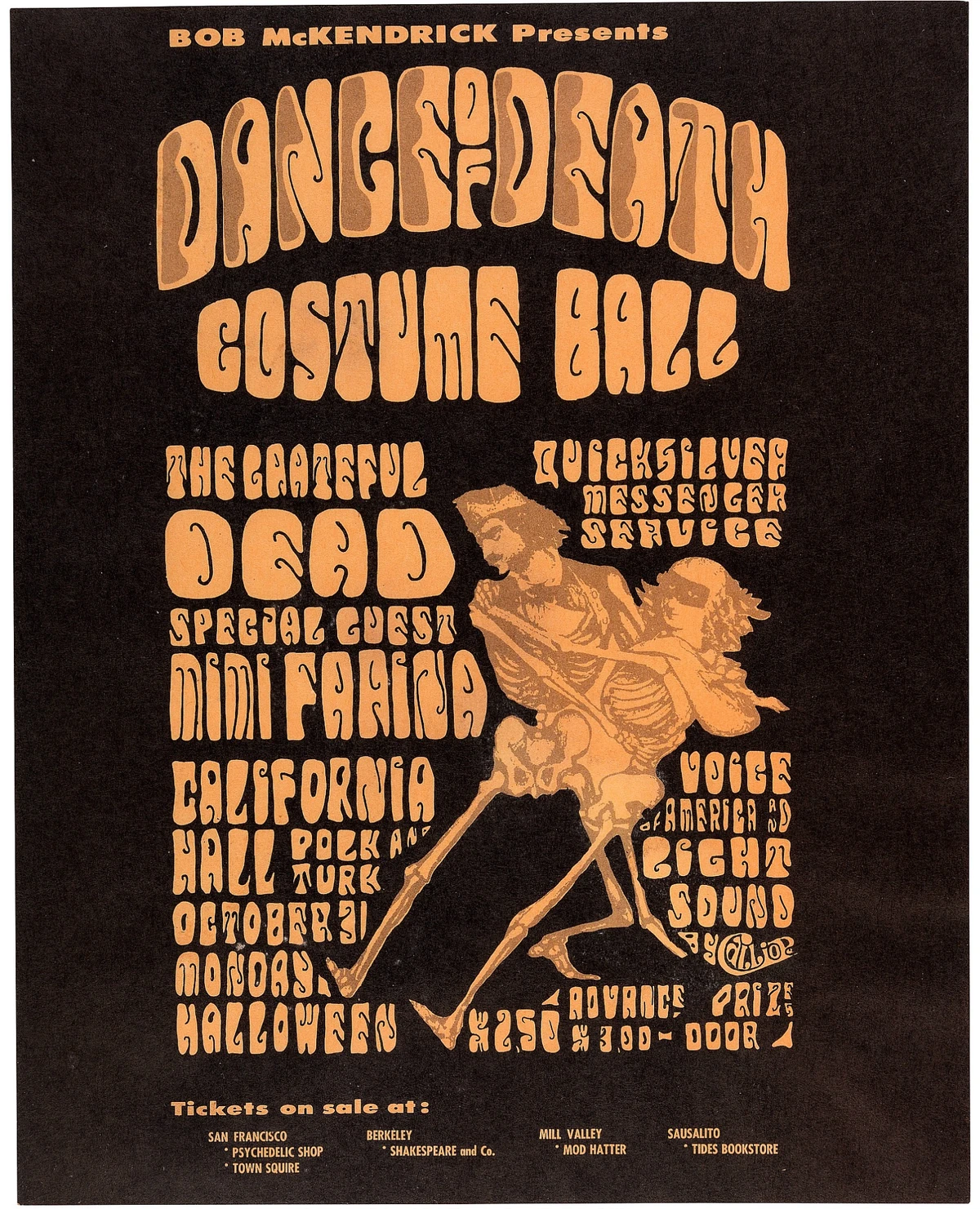 October 31, 1966 California Hall, San Francisco, CA | Concerts Wiki ...