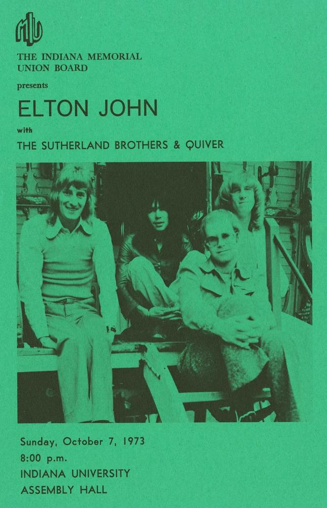 October 7, 1973 Indiana University Assembly Hall, Bloomington, IN ...