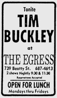 June 13-14, 1974 Egress, Vancouver, BC | Concerts Wiki | Fandom