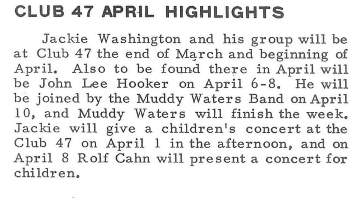 April 8, 1967 Club 47, Cambridge, MA | Concerts Wiki | Fandom