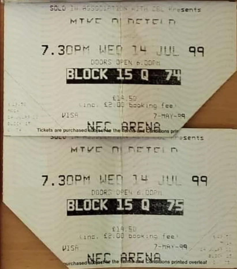 July 14, 1999 NEC, Birmingham, ENG | Concerts Wiki | Fandom