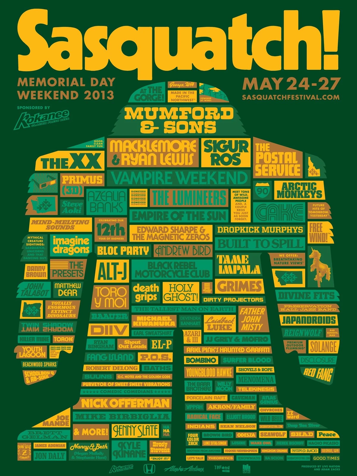 Sasquatch! Music Festival 2013 | Concerts Wiki | Fandom