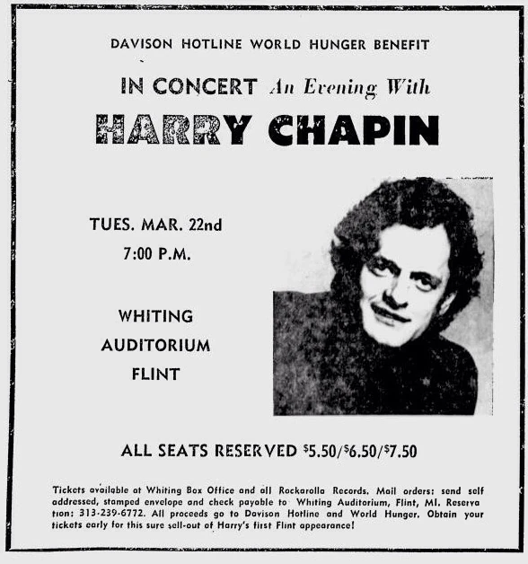 March 22, 1977 Whiting Auditorium, Flint, MI | Concerts Wiki | Fandom