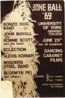 June 25, 1969 Derwent College, York, ENG | Concerts Wiki | Fandom