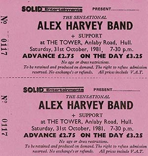 October 31, 1981 Tower, Hull, ENG | Concerts Wiki | Fandom