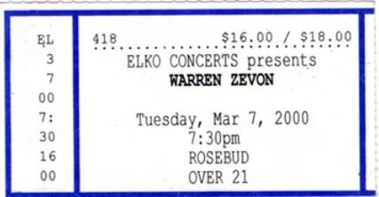 March 7, 2000 Rosebud, Pittsburgh, PA | Concerts Wiki | Fandom