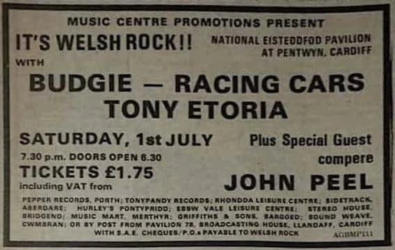July 1, 1978 National Eisteddfod Pavilion, Cardiff, WAL | Concerts Wiki ...