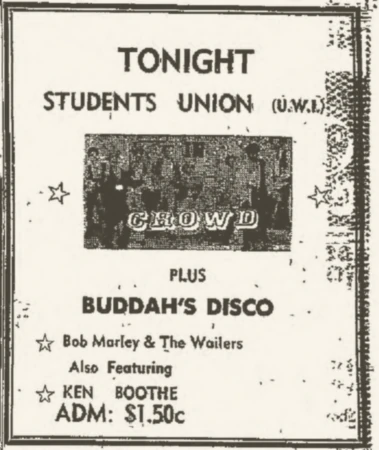 October 7, 1971 Student Union UCWI, Kingston, JAM | Concerts Wiki | Fandom