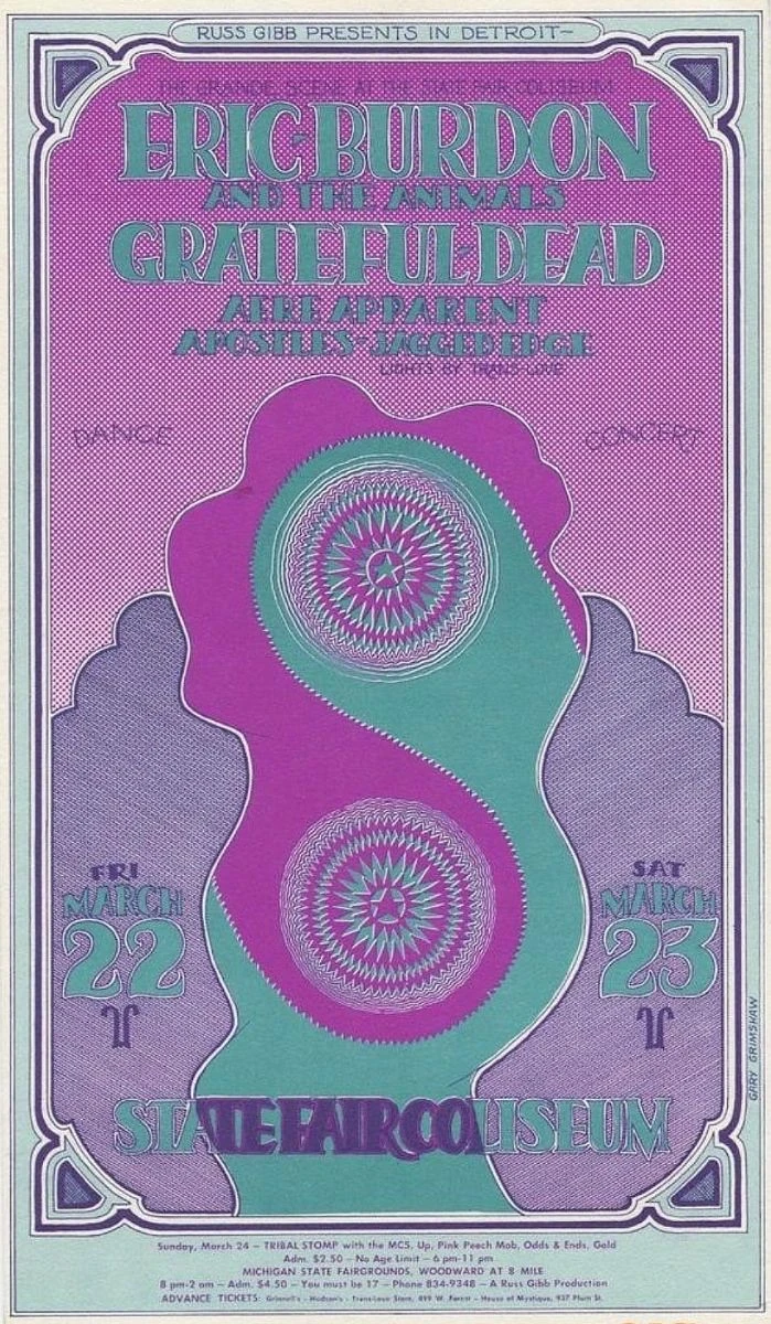 March 22, 1968 Michigan State Fairgrounds Coliseum, Detroit, MI ...