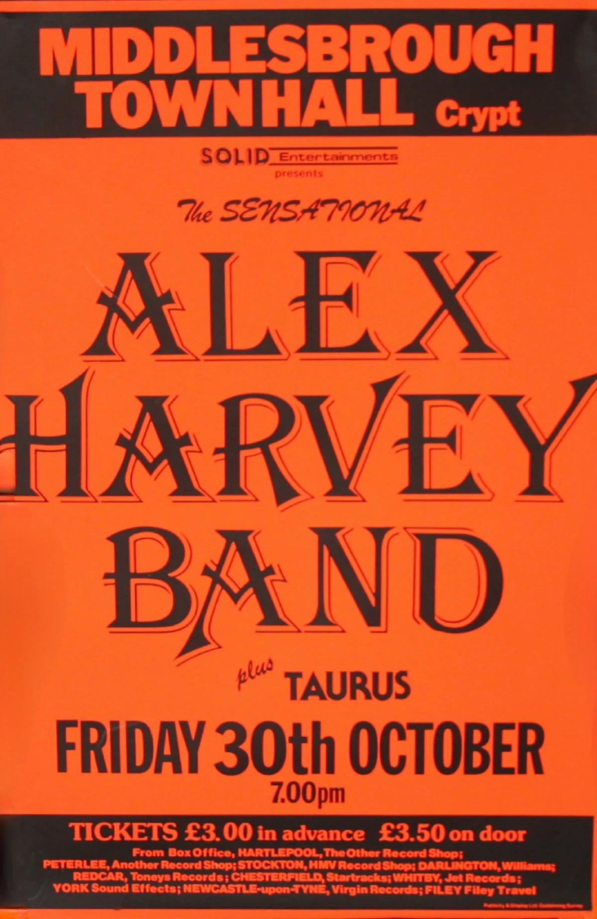 October 30, 1981 Town Hall, Middlesbrough, ENG | Concerts Wiki | Fandom
